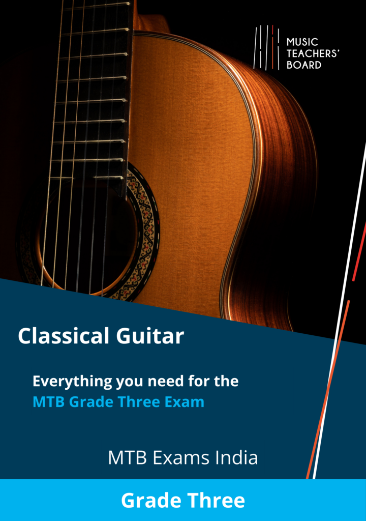 Custom Classical Guitar Grade Three Digital Book - MTB Exams India