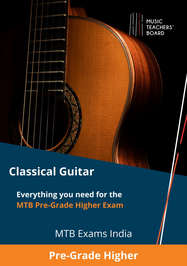 Custom Classical Guitar Pre-Grade Higher Digital Book - MTB Exams India
